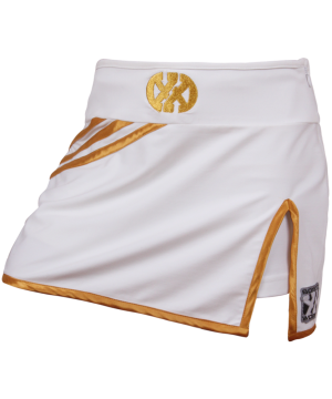 Kick it Skirt White Gold - Skirts with Hotpants - Boxxerworld